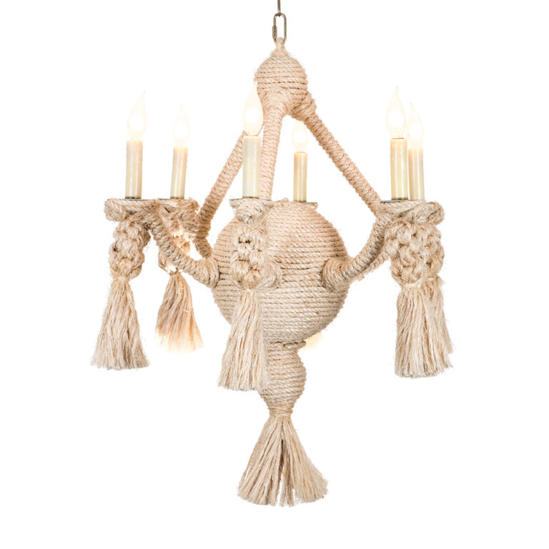 Rope Large Oval Chandelier - Fisher Weisman Collection